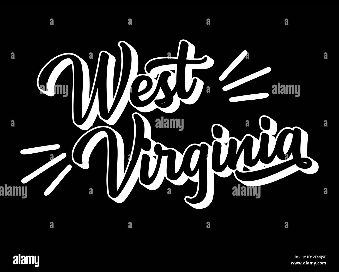 Vintage virginia map Stock Vector Images - Alamy