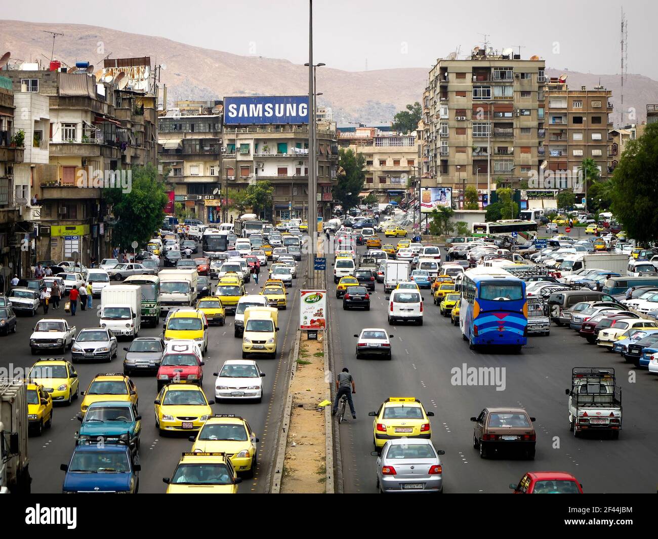 On average, 3 million people living in Damascus.Traffic is a big ...