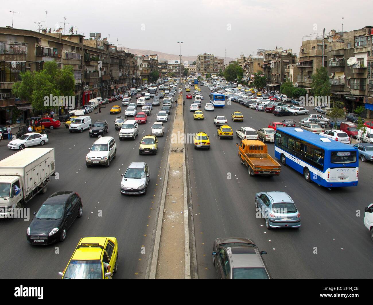 On average, 3 million people living in Damascus.Traffic is a big ...