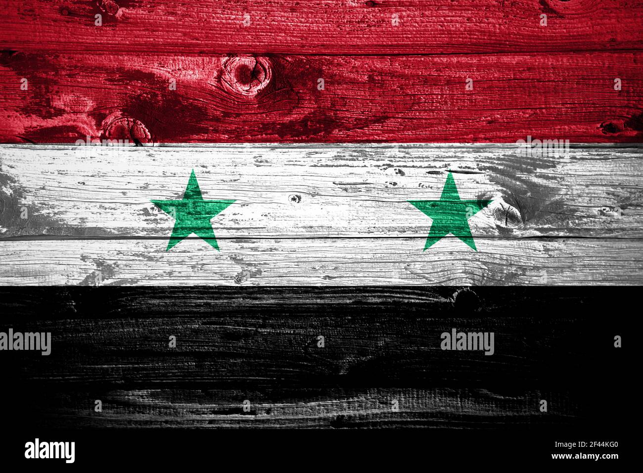 Syria flag on wooden planks background wood flag Stock Photo - Alamy