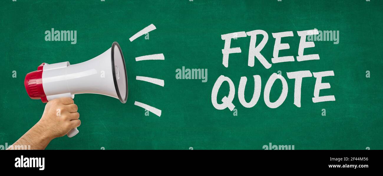 A man holding a megaphone - Free Quote Stock Photo - Alamy