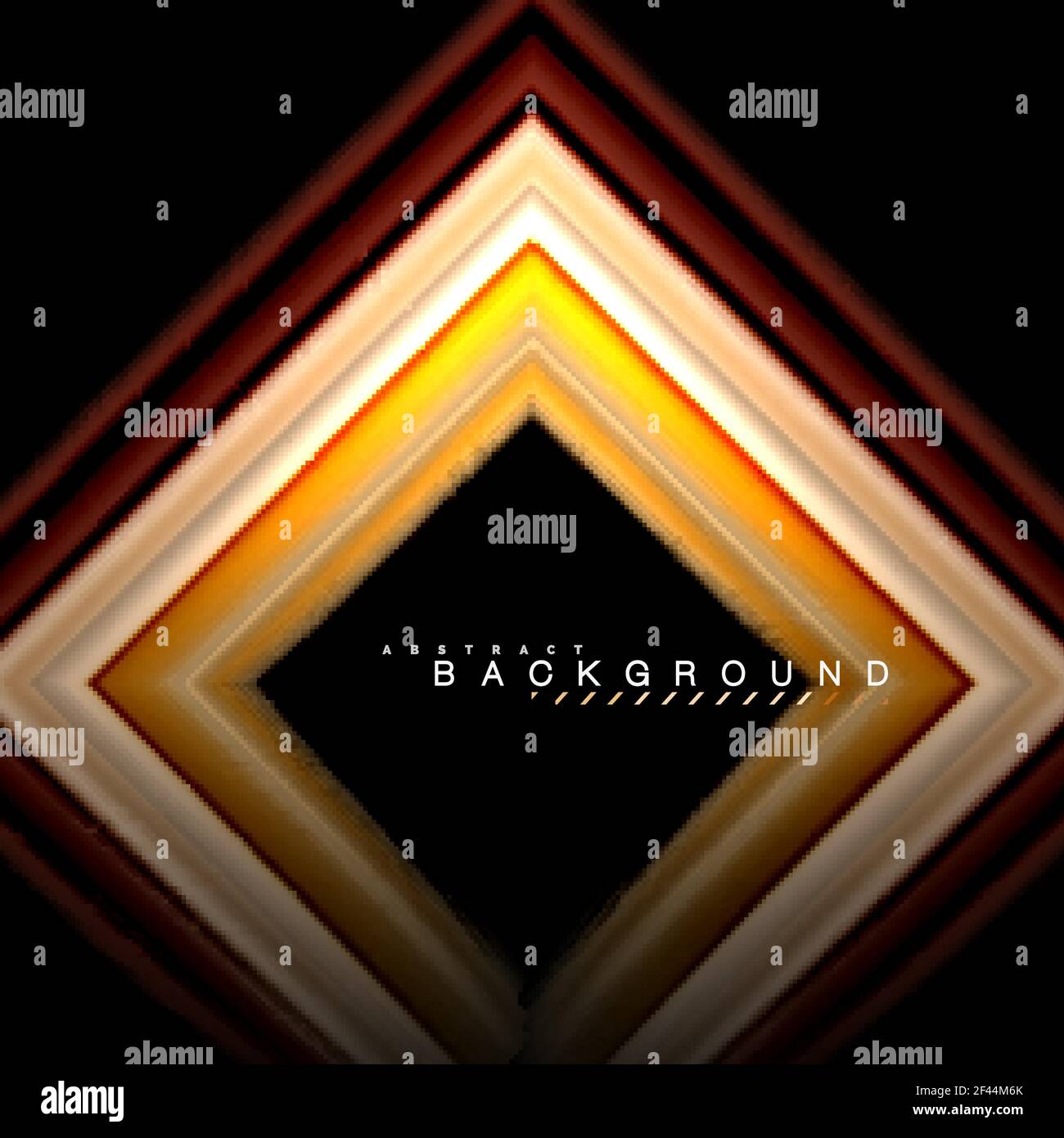 Geometric shapes created with fluid multicolored lines. Geometric ...