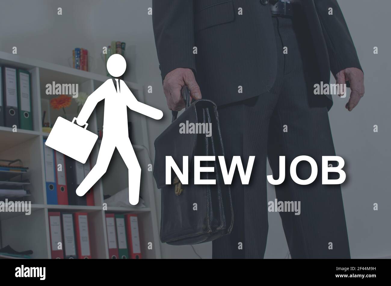 New job concept illustrated by a picture on background Stock Photo - Alamy