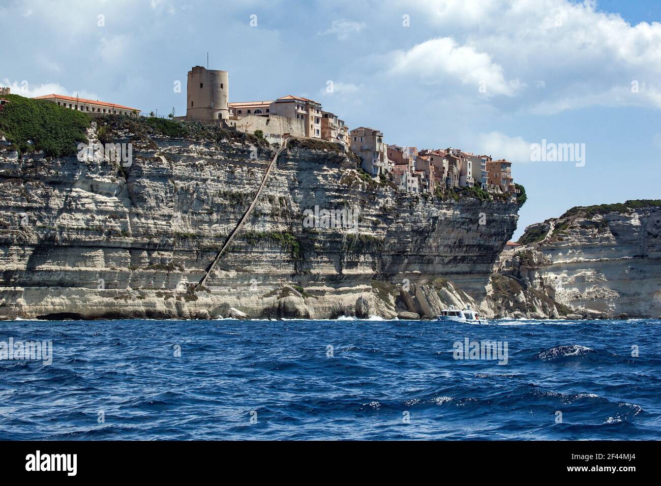 Bonifacio (South Corsica) King of Aragon's staircase Stock Photo - Alamy