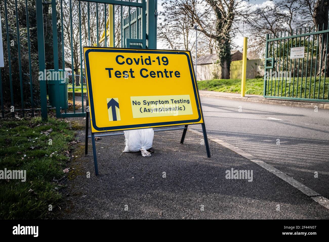 COVID-19 asymptomatic test centre Stock Photo - Alamy