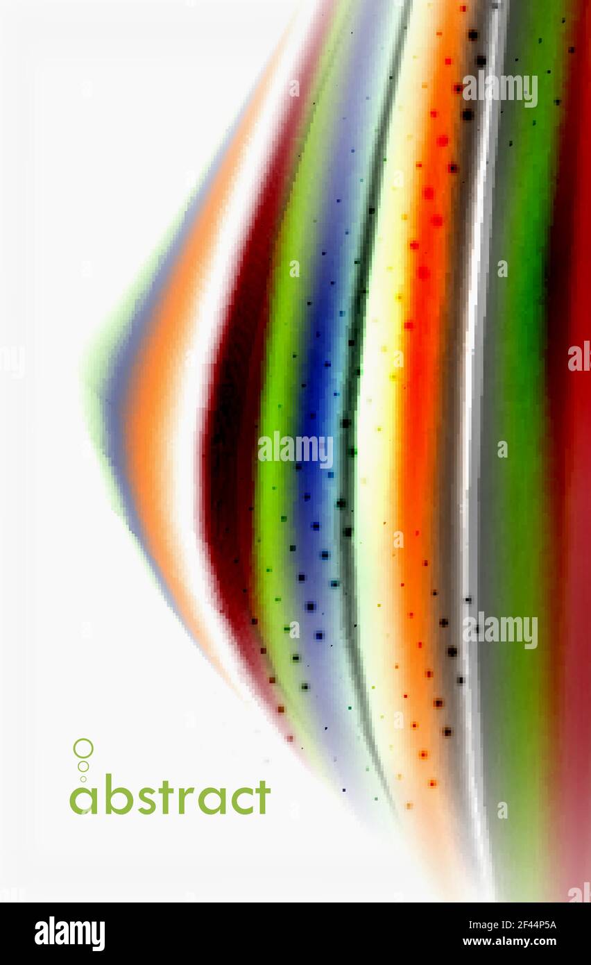 Rainbow color waves, vector blurred abstract background. Rainbow color ...