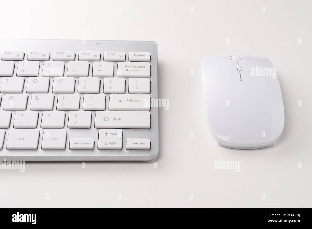 View of keyboard and mouse of a modern computer Stock Photo - Alamy