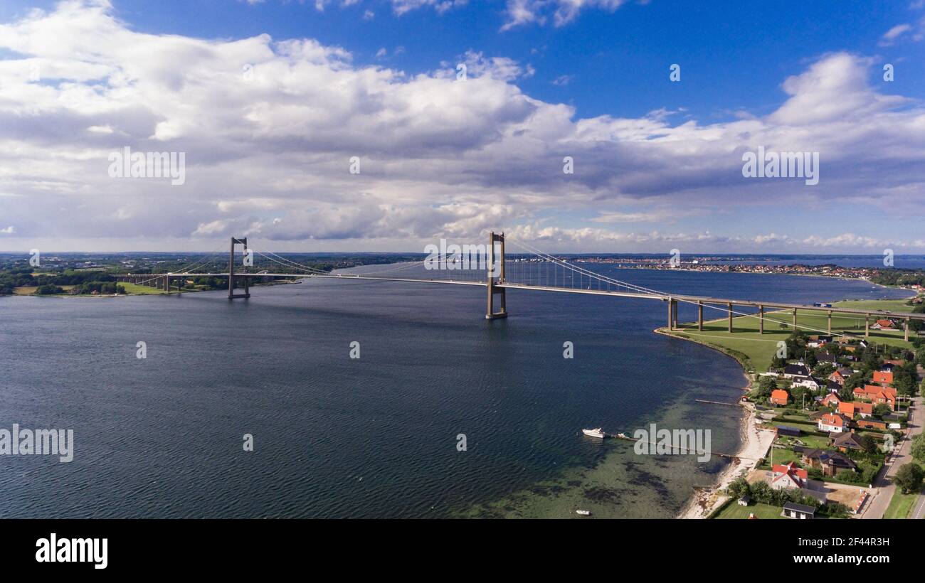 Denmark bridge aerial hi-res stock photography and images - Alamy
