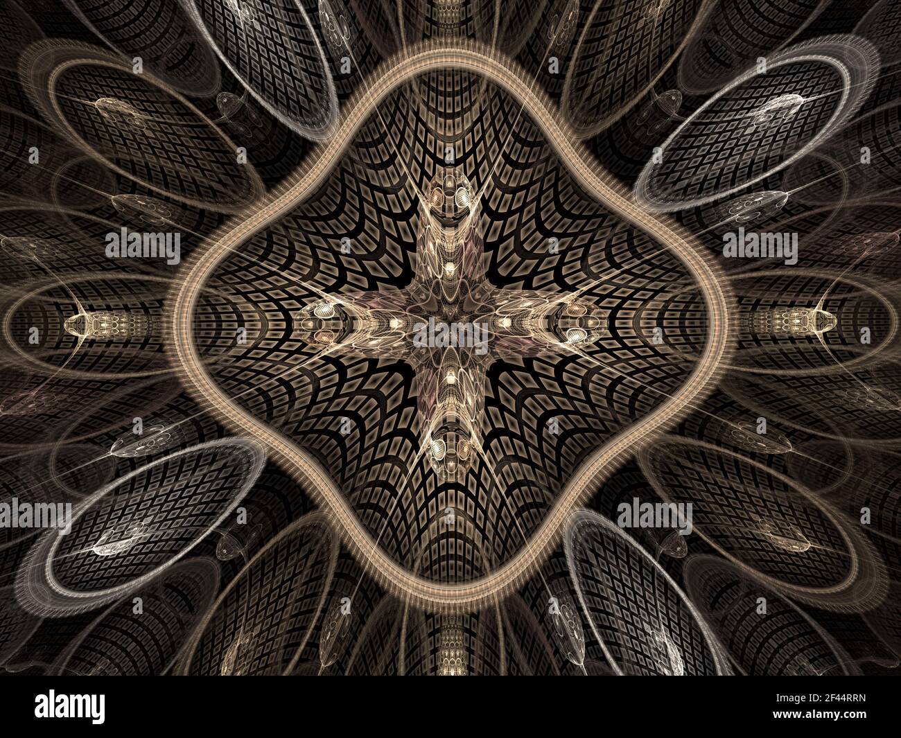 Layered floral star. Woven texture - fractal abstract background ...