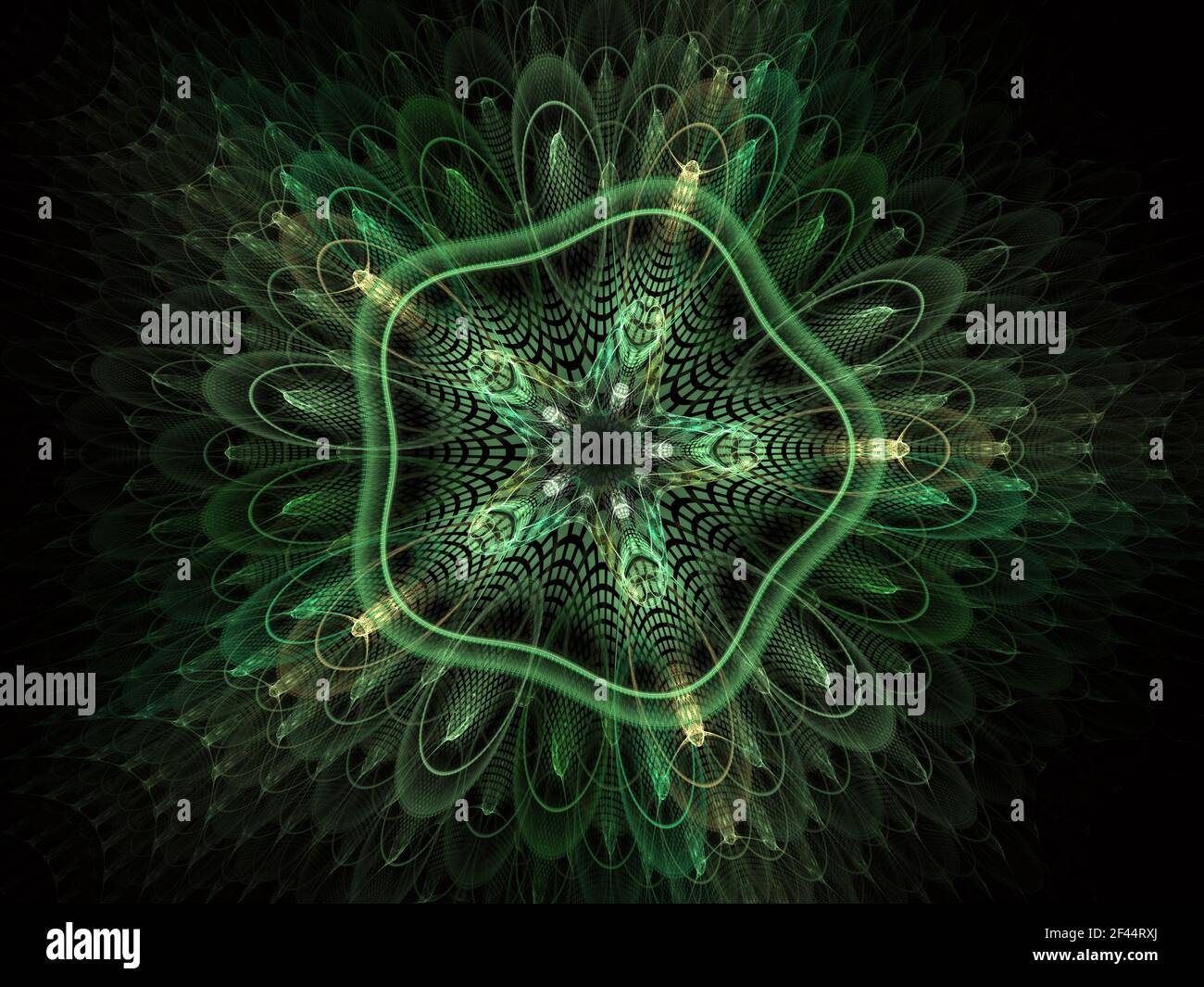 Layered floral star. Woven texture - fractal abstract background ...