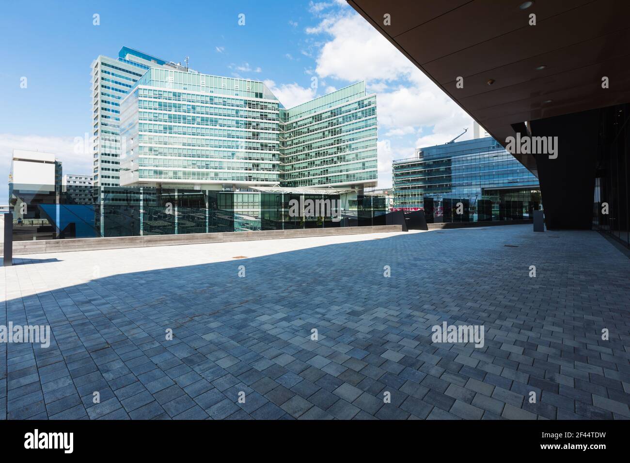 Modern architecture in Wien. Large square Stock Photo - Alamy