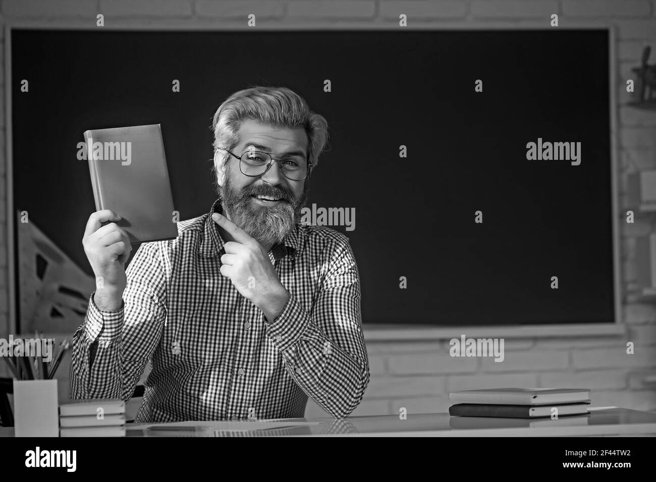 Young male university teacher Black and White Stock Photos & Images - Alamy
