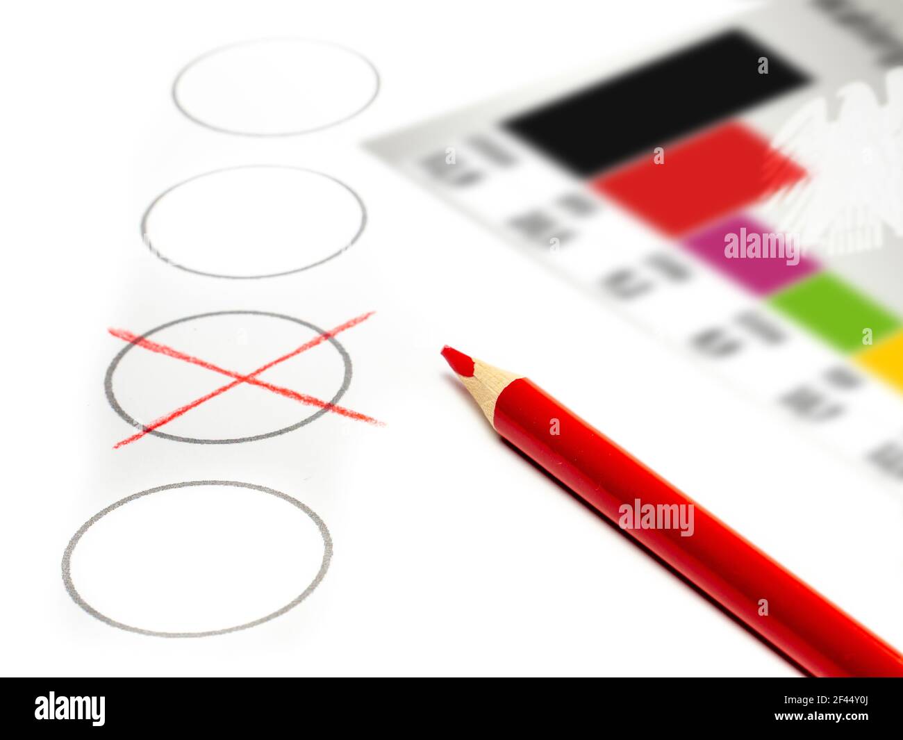 symbolic ballot paper for the Bundestag election in Germany Stock Photo ...
