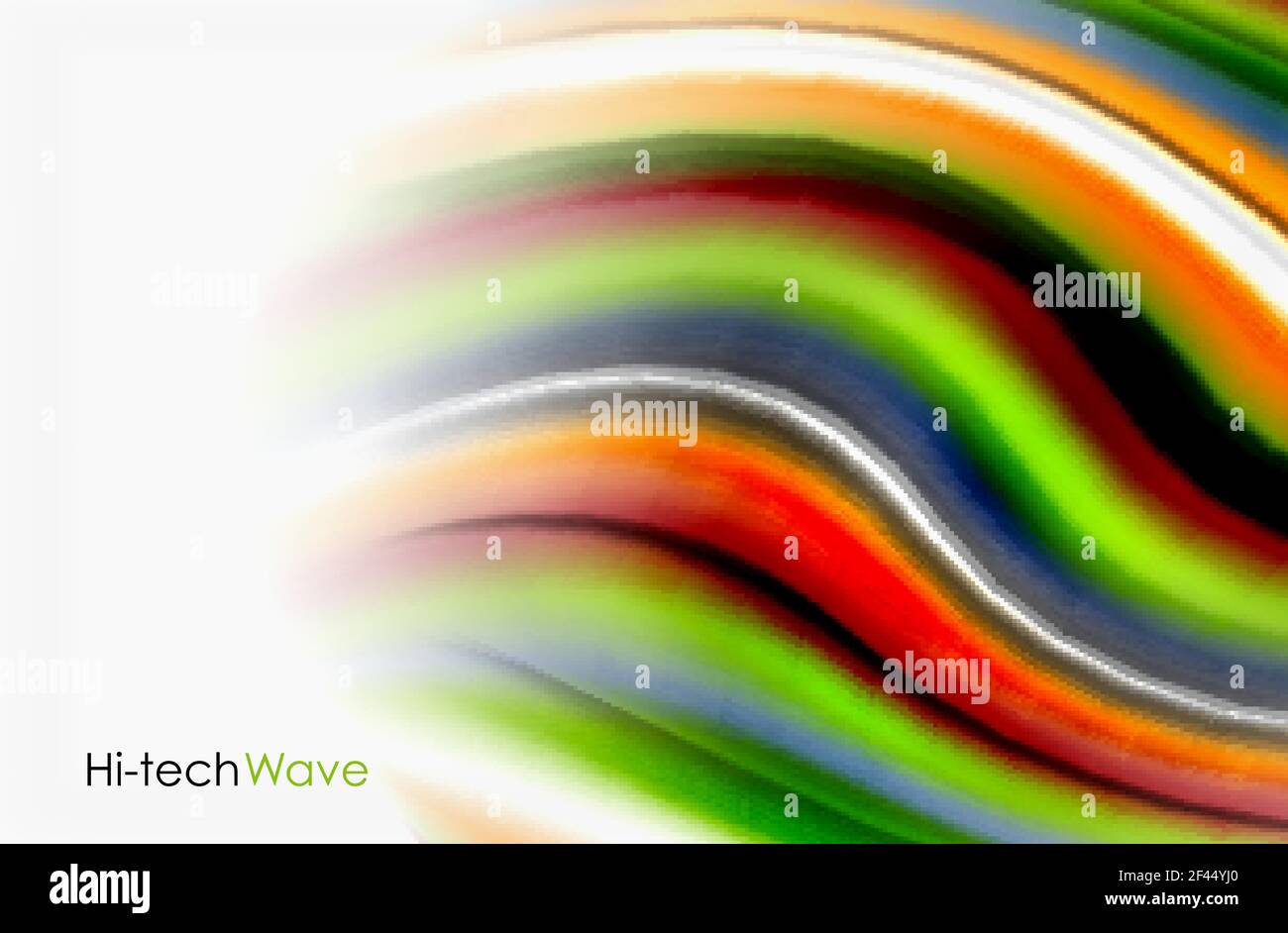 Rainbow color waves, vector blurred abstract background. Rainbow color ...