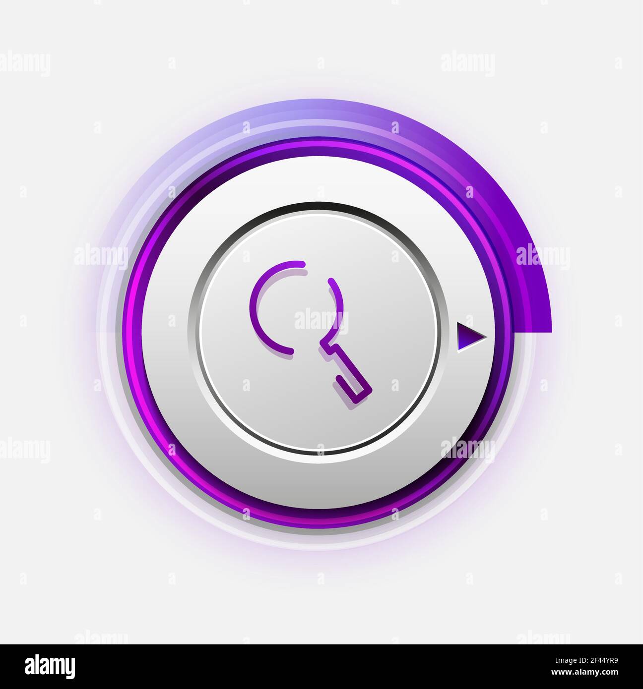 Search magnifyier web button, magnify icon. Modern magnifying glass ...