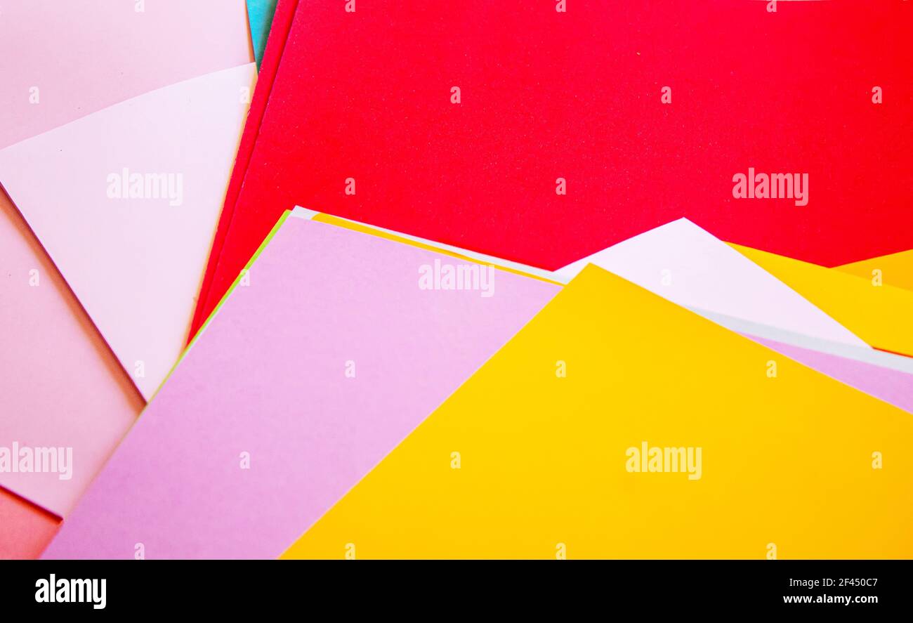 Colored paper texture background. Selective focus abstract Stock Photo ...
