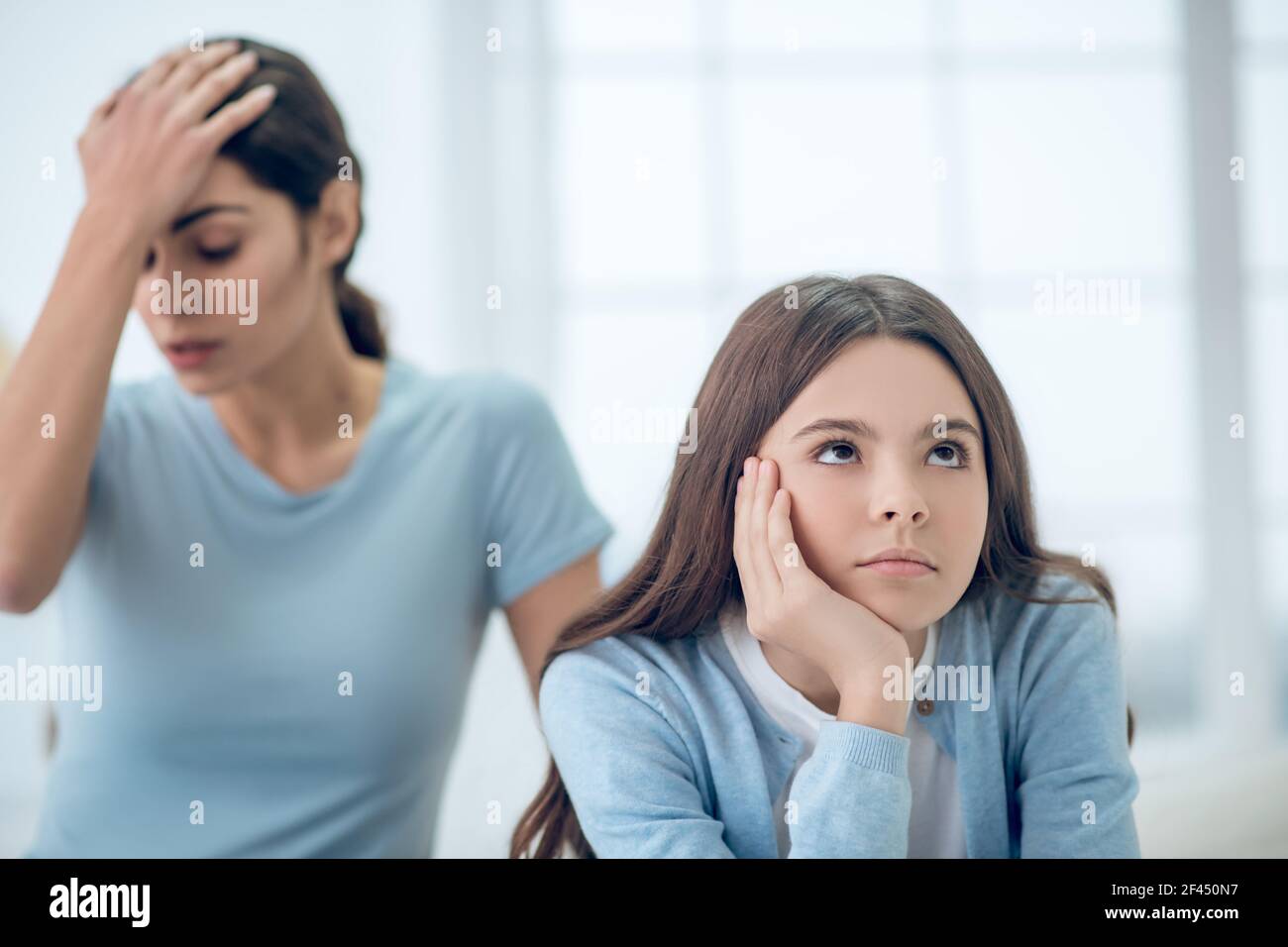Stubborn girl parent hi-res stock photography and images - Alamy