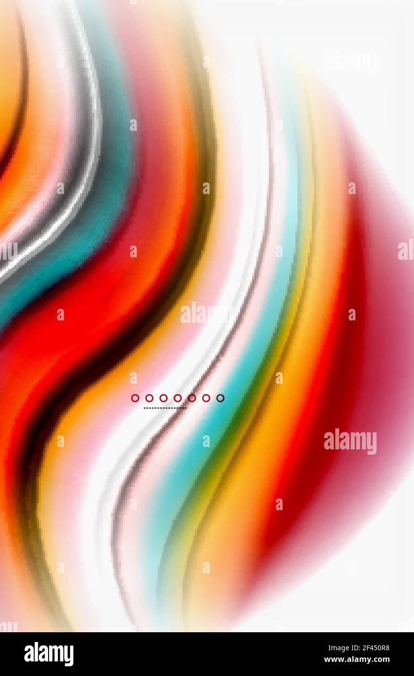 Rainbow color waves, vector blurred abstract background. Rainbow color ...