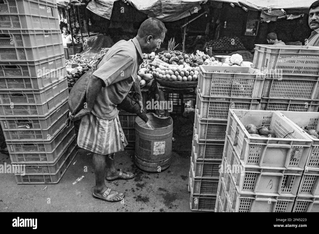 water carriers bhisti Stock Photo - Alamy