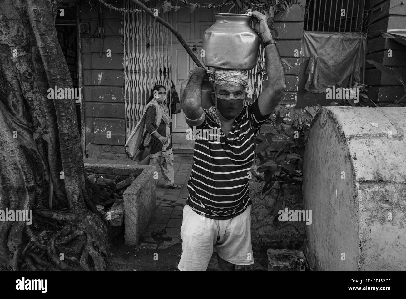 water carriers bhisti Stock Photo - Alamy
