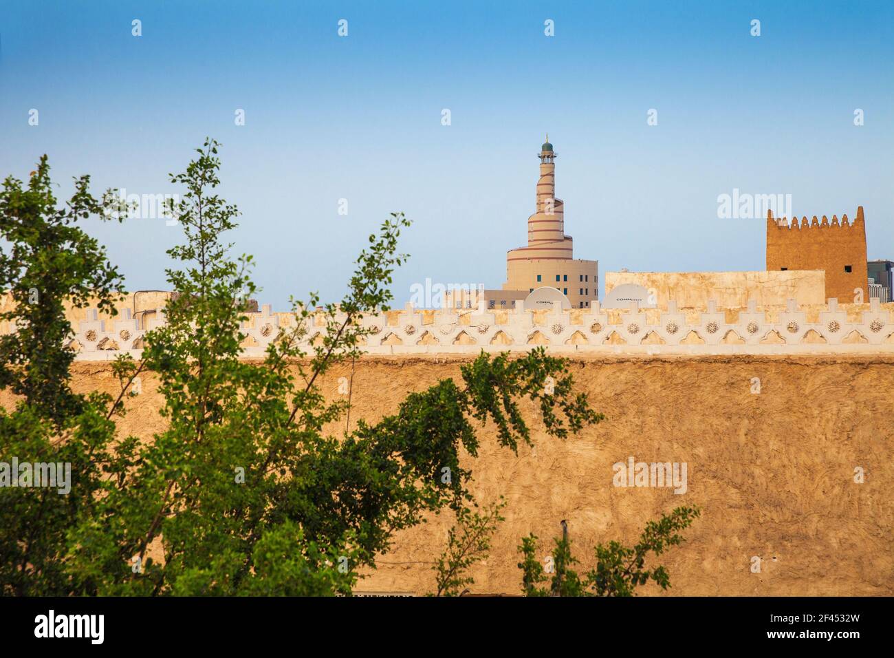 Qatar, Doha, Fanar Qatar Islamic Cultural Center and Souq Waqif Stock ...