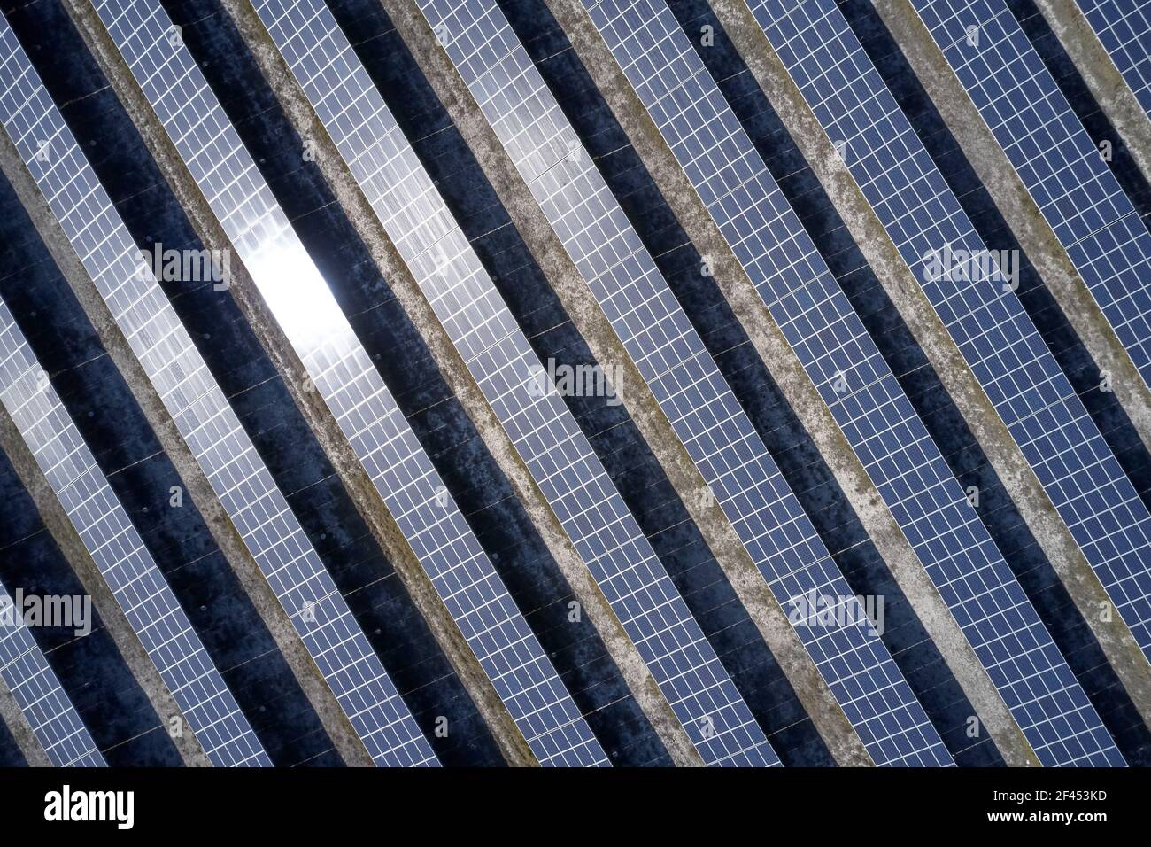 Photovoltaics solar cells in solar power station Stock Photo - Alamy
