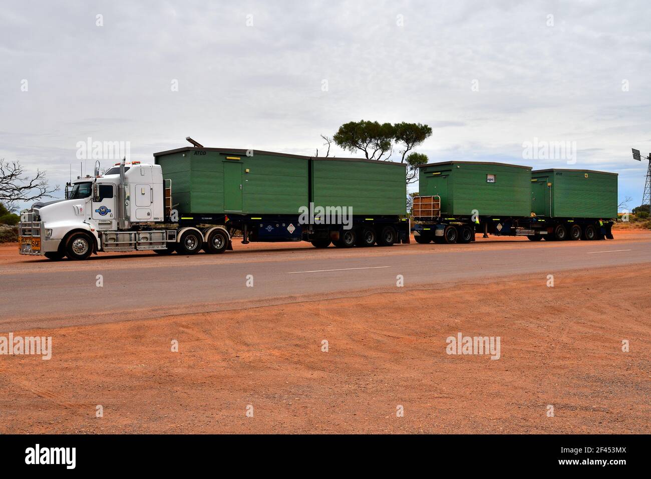 Glendambo, SA, Australia - November 12, 2017: Truck named Road Train ...