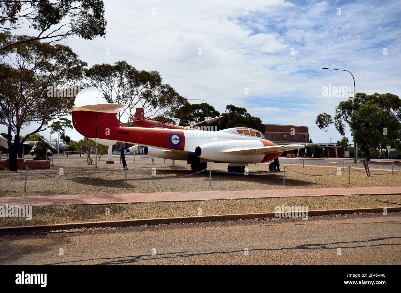 Woomera, SA, Australia - November 12, 2017: Aircrafts and missiles on ...