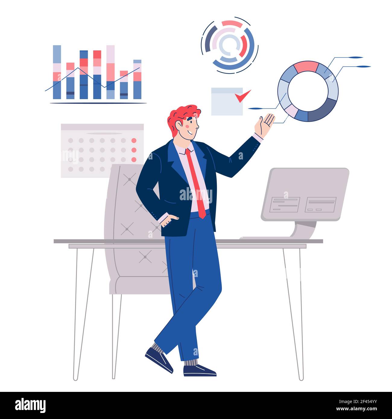 Successful business stock market infographics Cut Out Stock Images ...