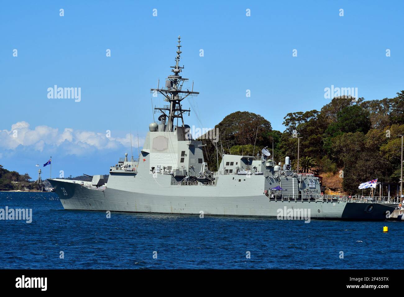 Sydney, NSW, Australia - October 31, 2017: HMAS Hobart in Wooloomooloo ...