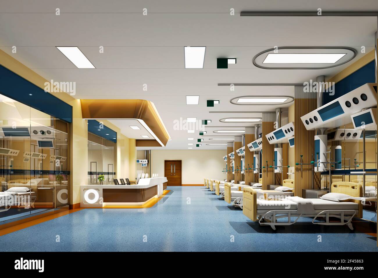 3d render of hospital and clinic interior Stock Photo - Alamy