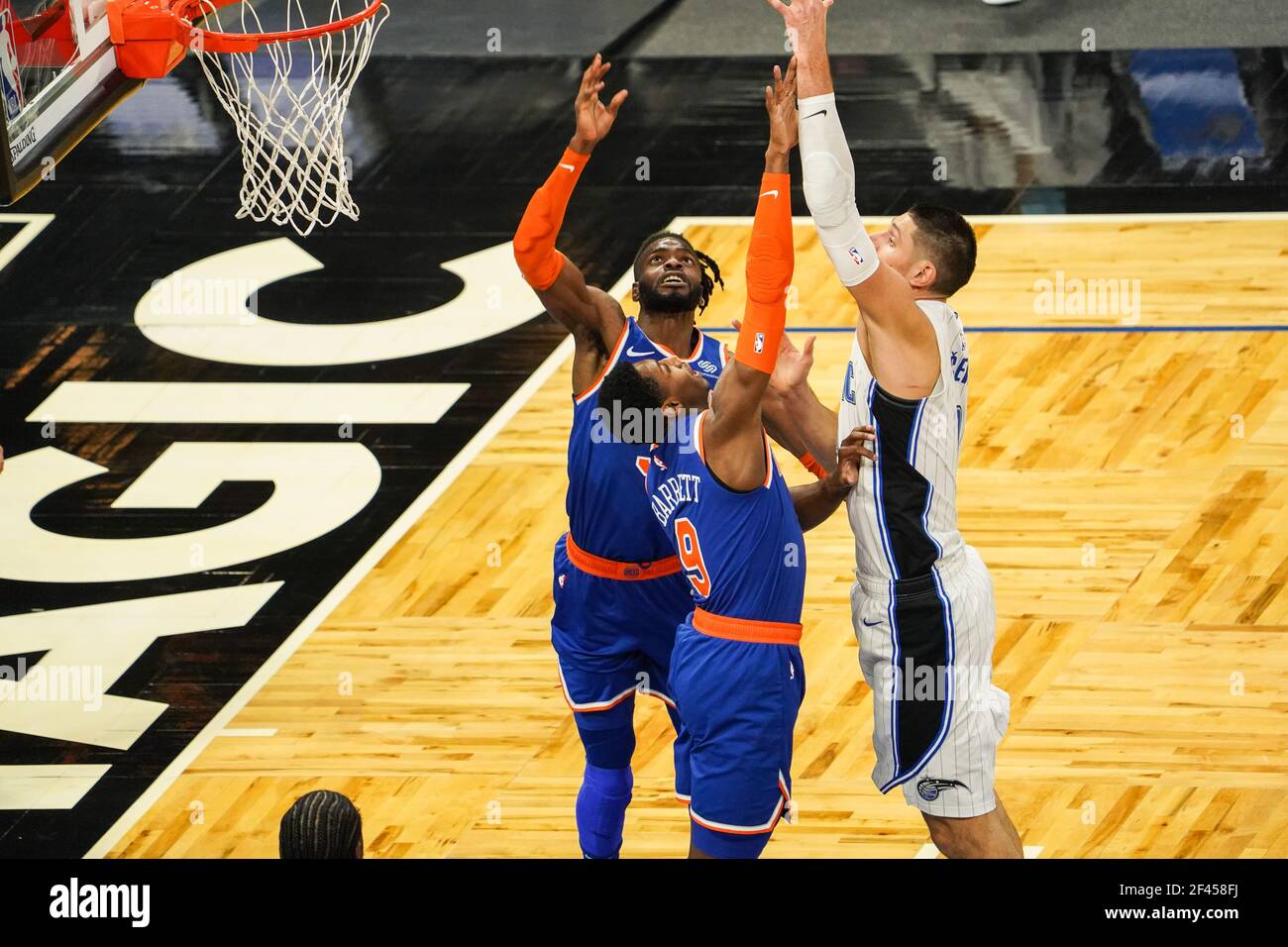 Orlando, Florida, USA, February 17, 2021, New York Knicks face Orlando ...