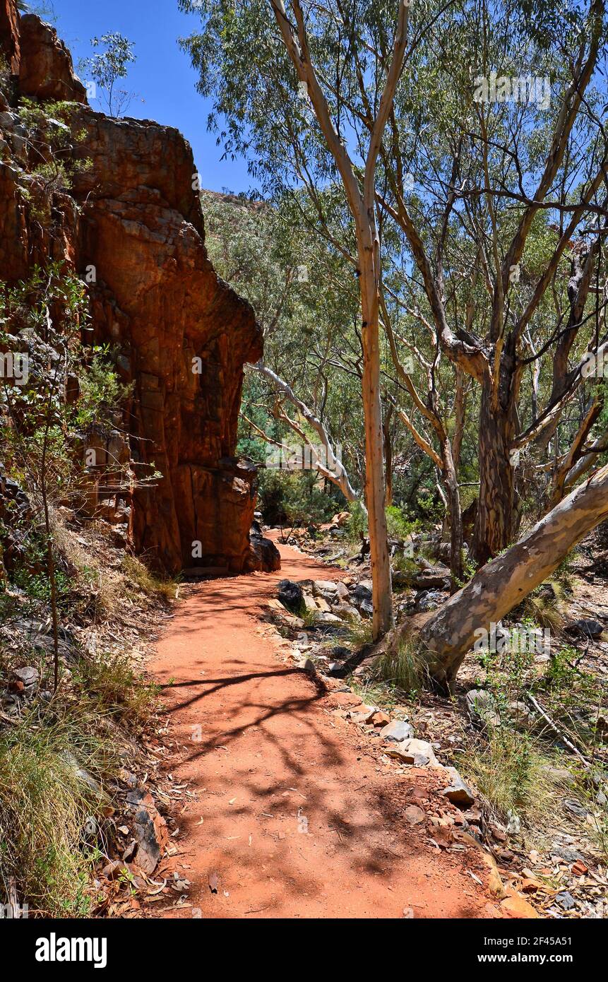 Australia, NT, footpath into Standley Chasm in McDonnell Range national ...