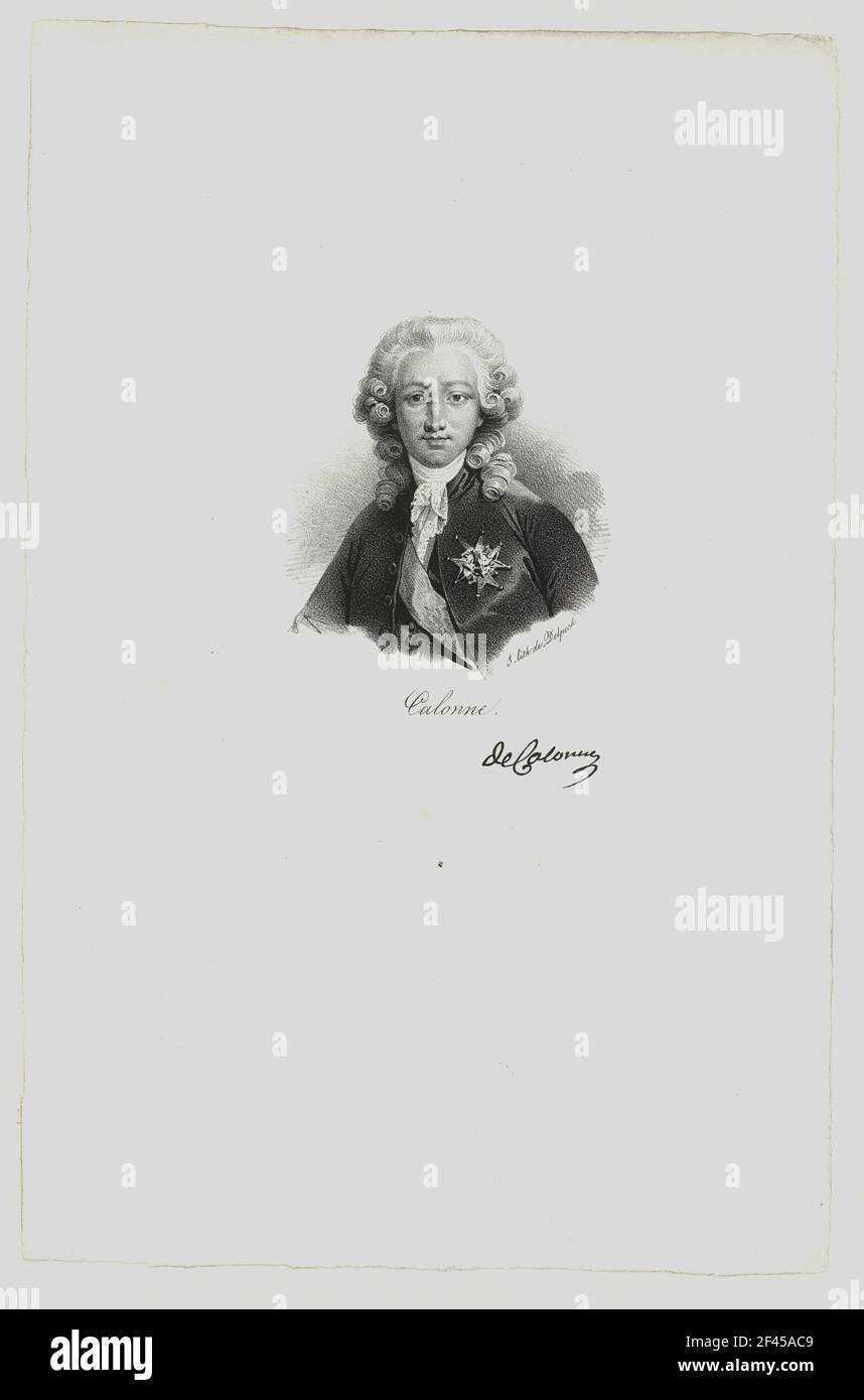Portrait of Charles Alexandre de Calonne Stock Photo - Alamy