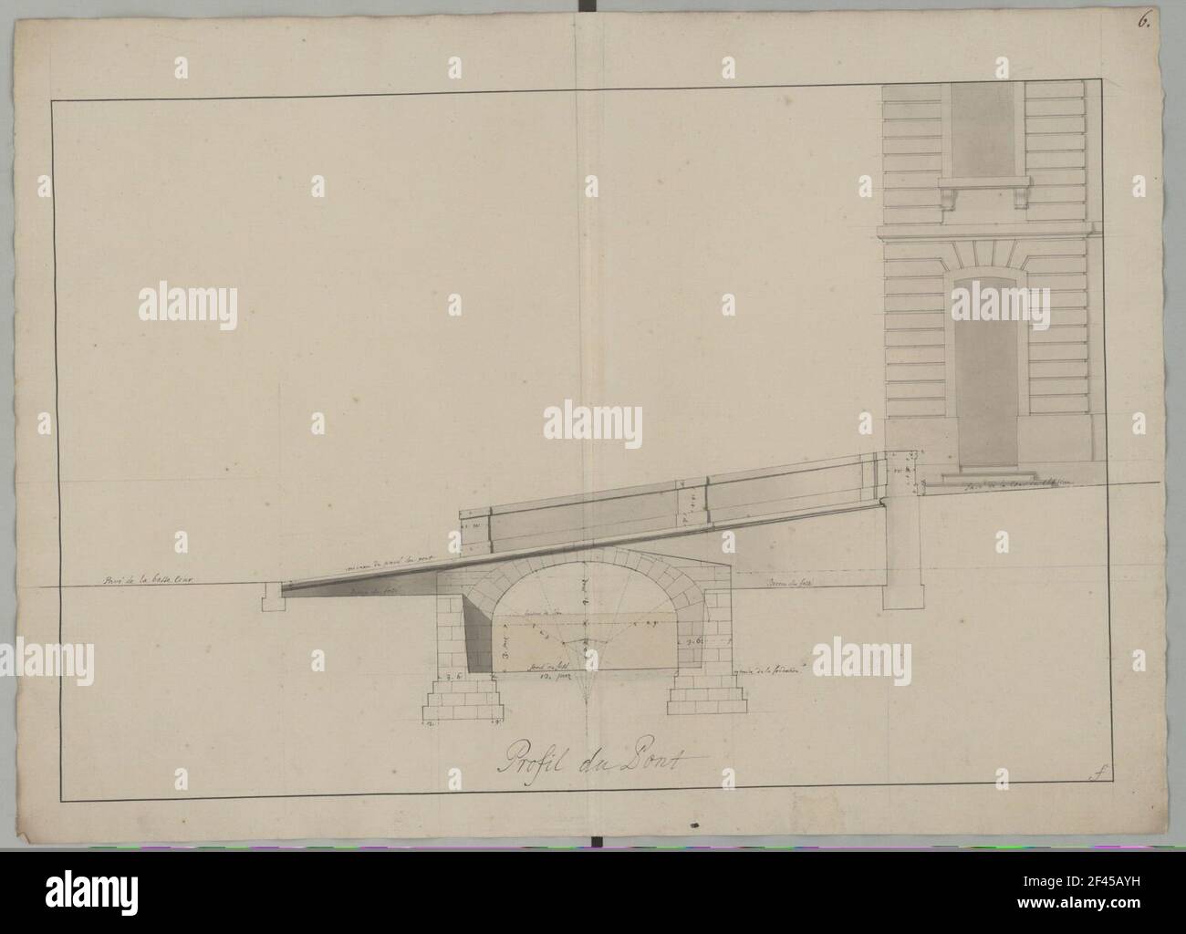 Castle bridge, design, side view Stock Photo - Alamy