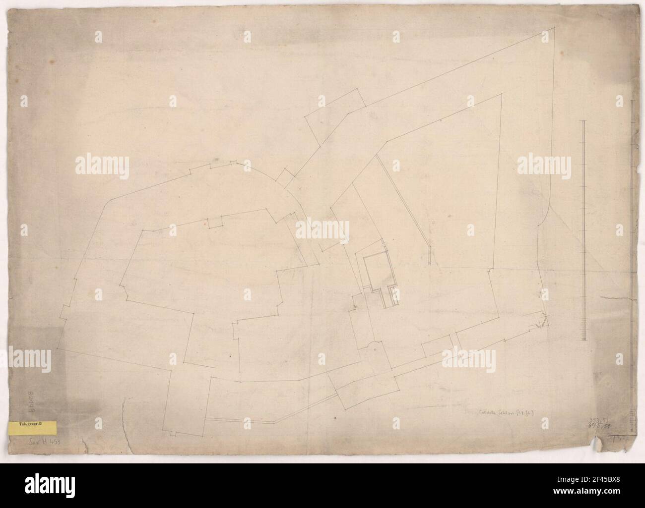 Colditz, castle. Map Stock Photo - Alamy