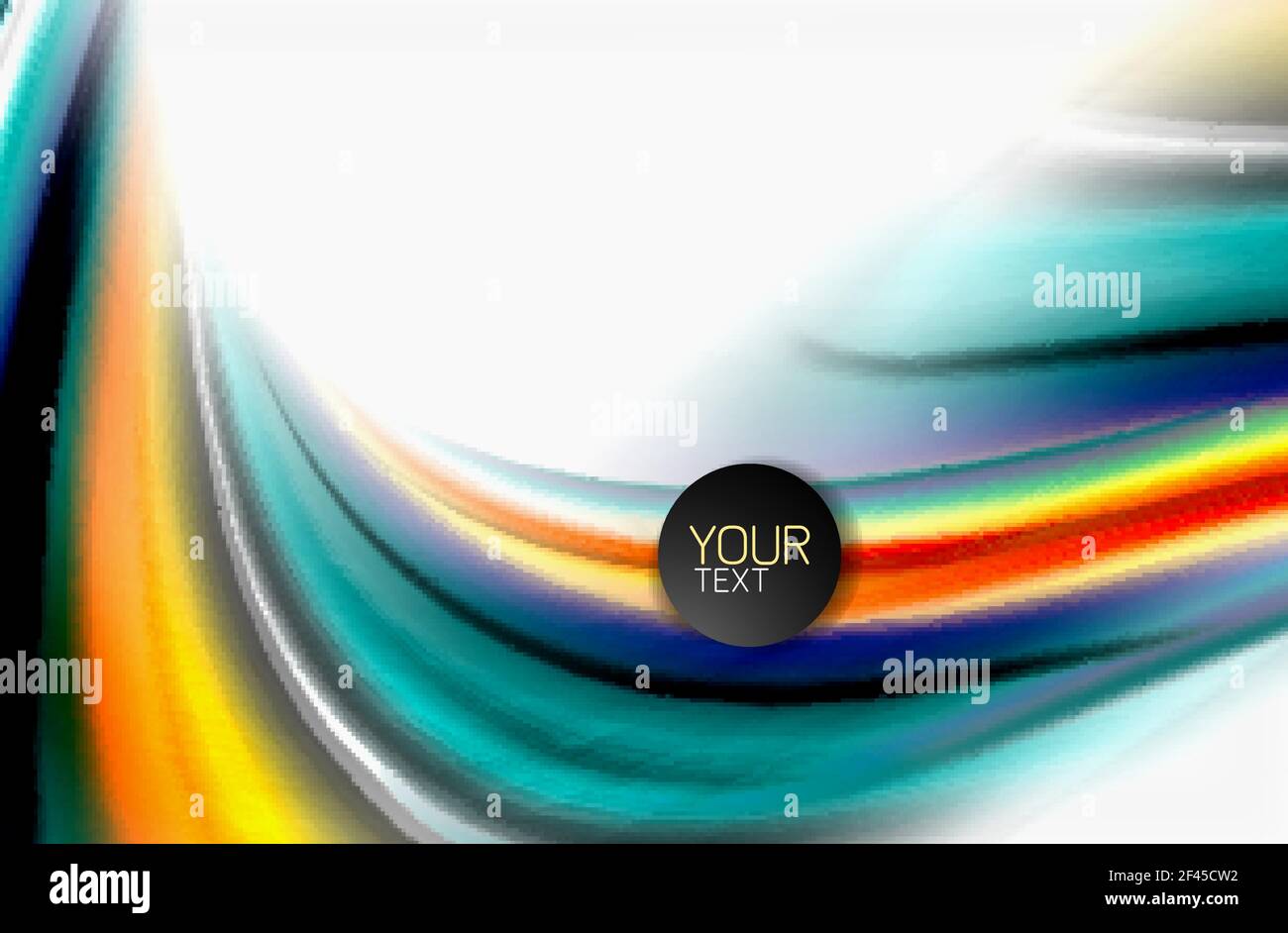 Rainbow color waves, vector blurred abstract background. Rainbow color ...