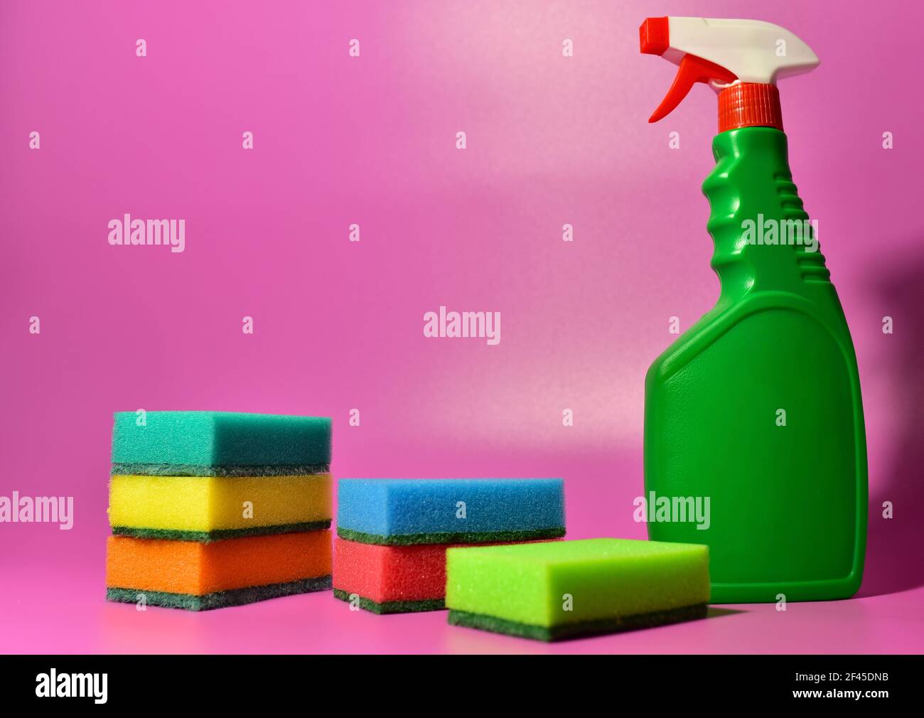 Detergent spray cleaner and sponge for washing. Detergents for laundry ...