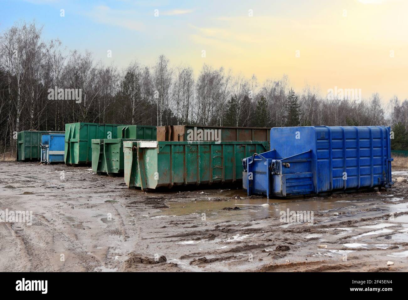 Demolition waste containers hi-res stock photography and images - Alamy