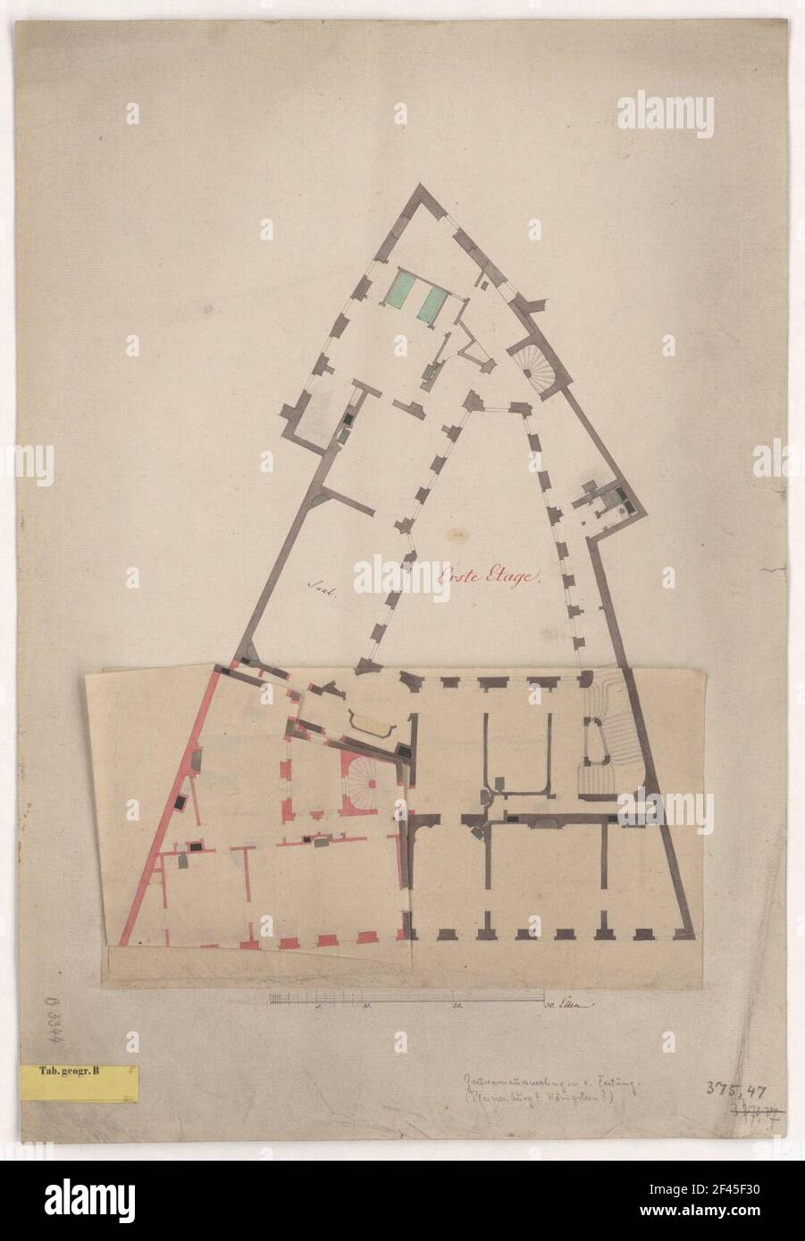 Unknown place, residential building, conversion design, floor plan 1st ...