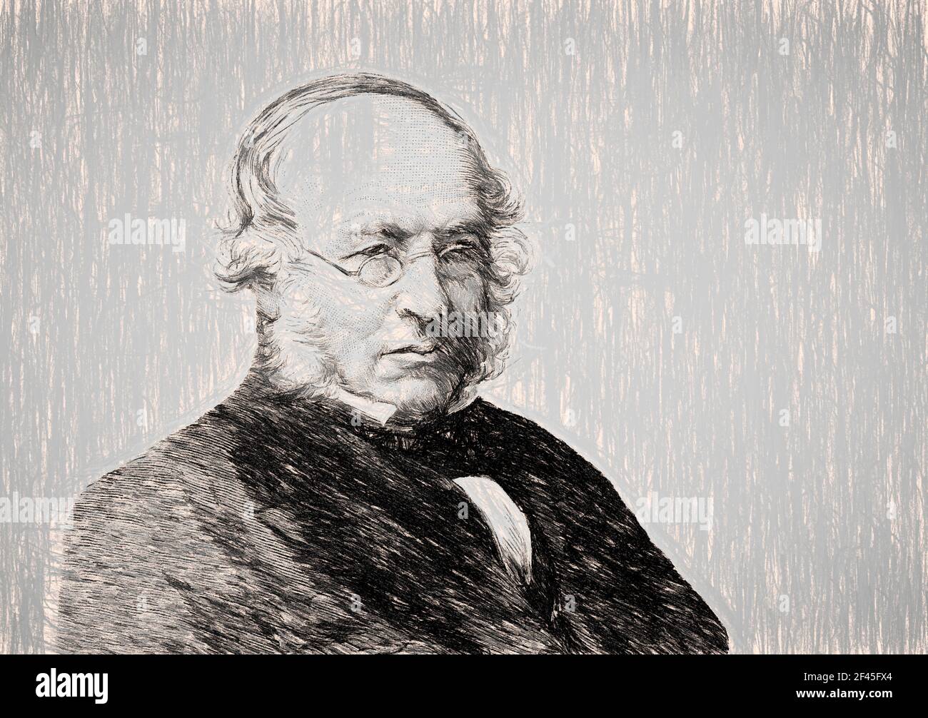 Sir Rowland Hill, 1795-1879, English teacher, inventor and social ...