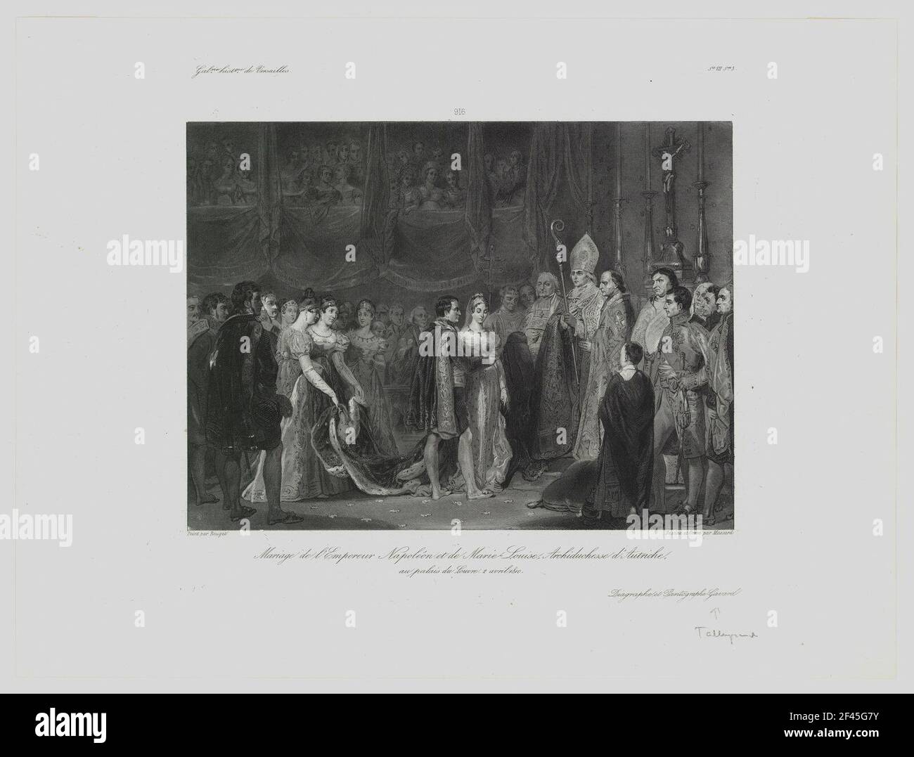 The marriage of Napoleon and Marie Louise Stock Photo - Alamy