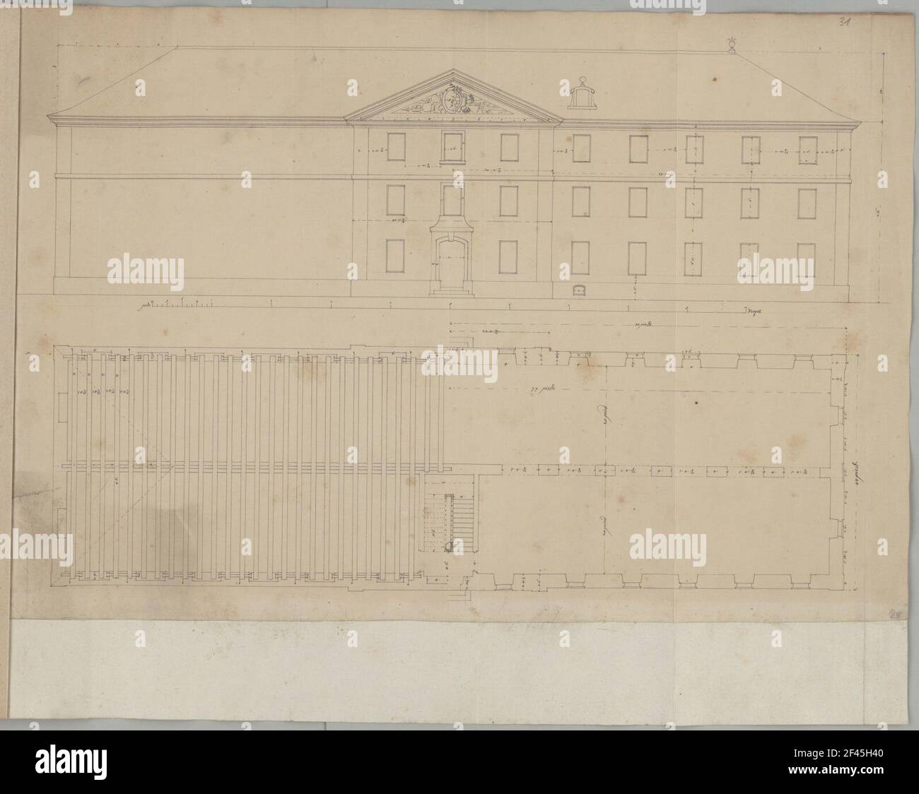 Magazine, basic and elevation Stock Photo - Alamy