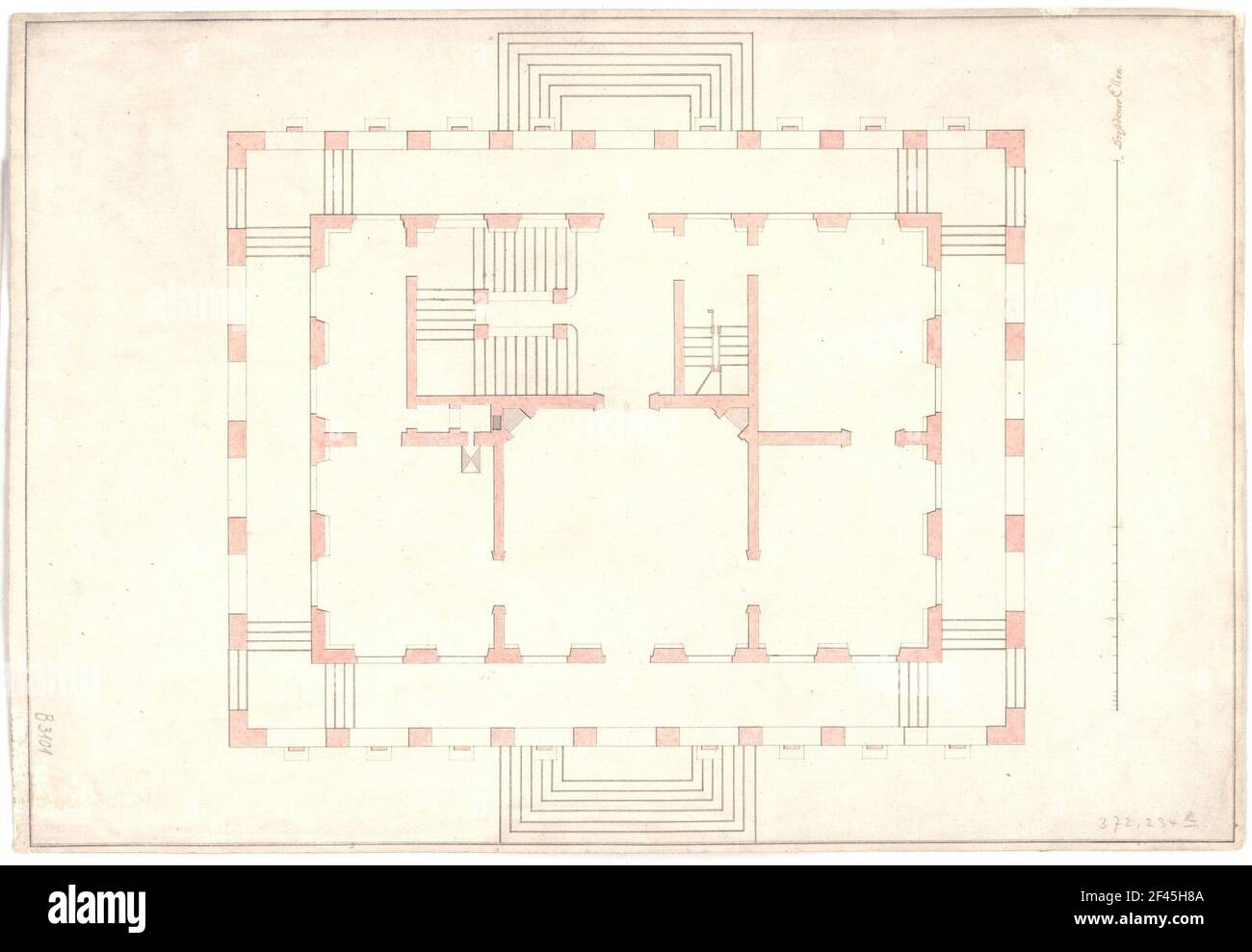 Dresden, Castle elfigau. Floor plan of the ground floor Stock Photo - Alamy