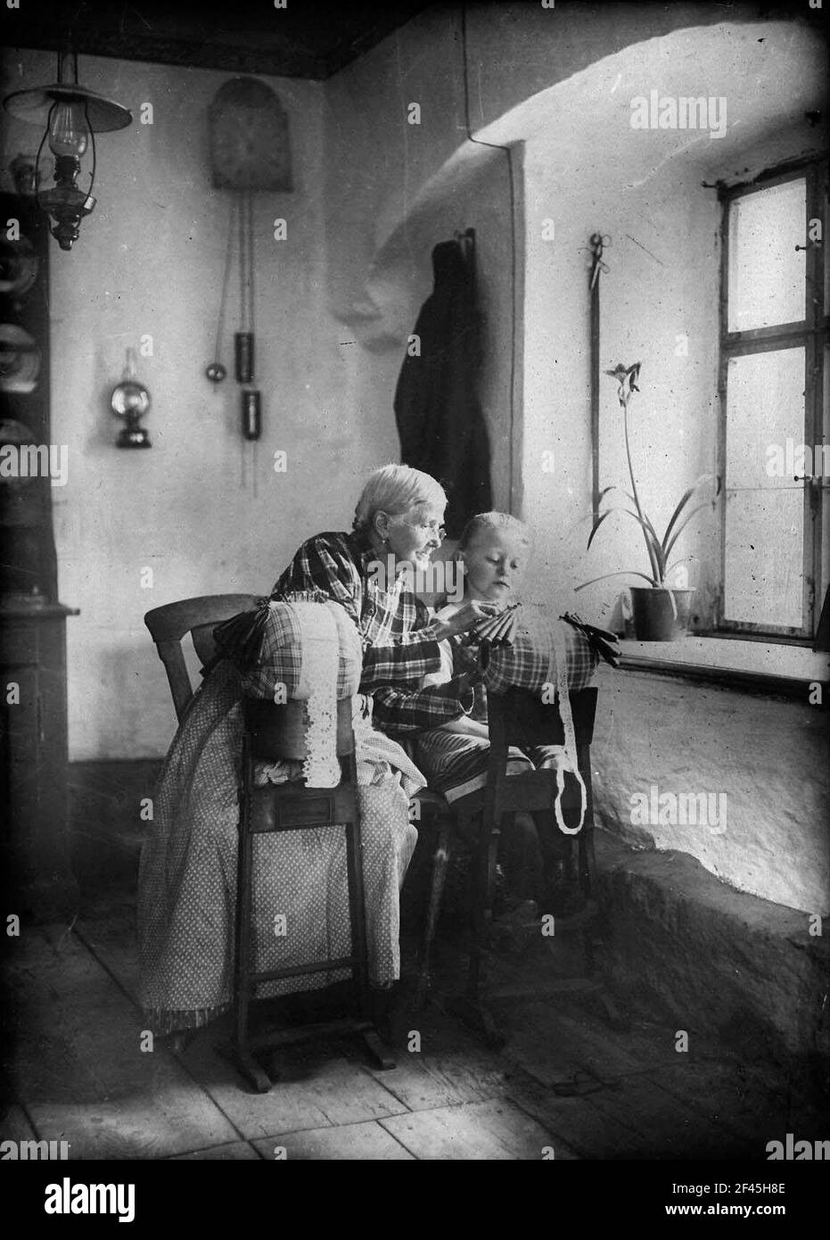 Grandmother family home Black and White Stock Photos & Images - Alamy