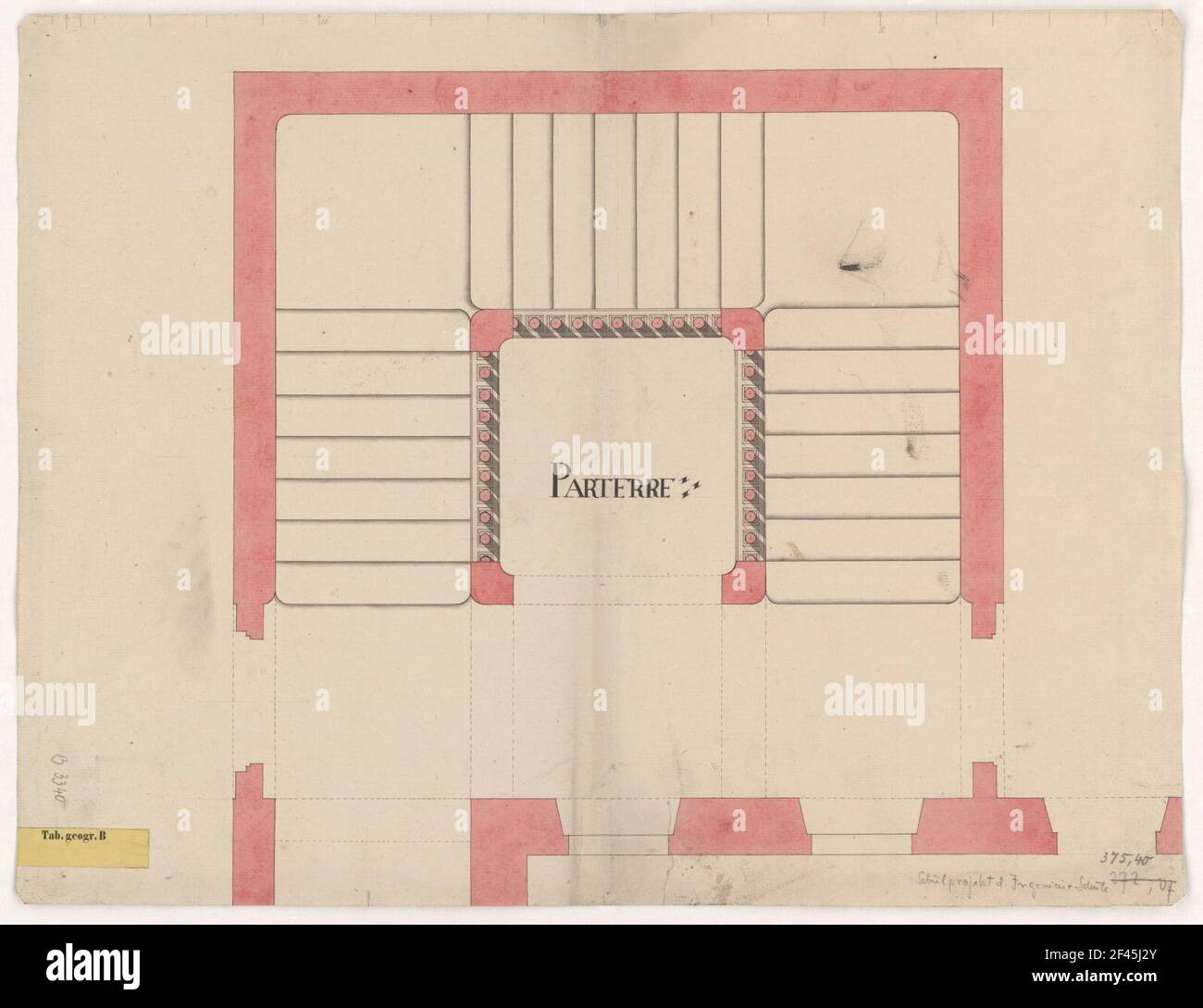 Stairs, three-flow, design, floor plan Stock Photo - Alamy