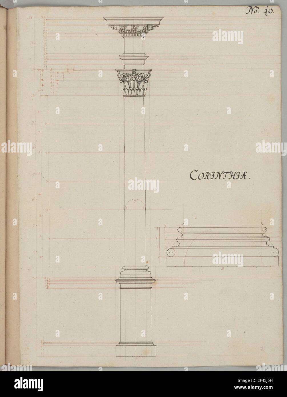 Pillar of Corinthian order Stock Photo - Alamy