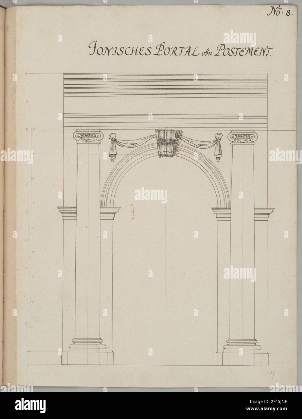 Portal of ionic order Stock Photo - Alamy