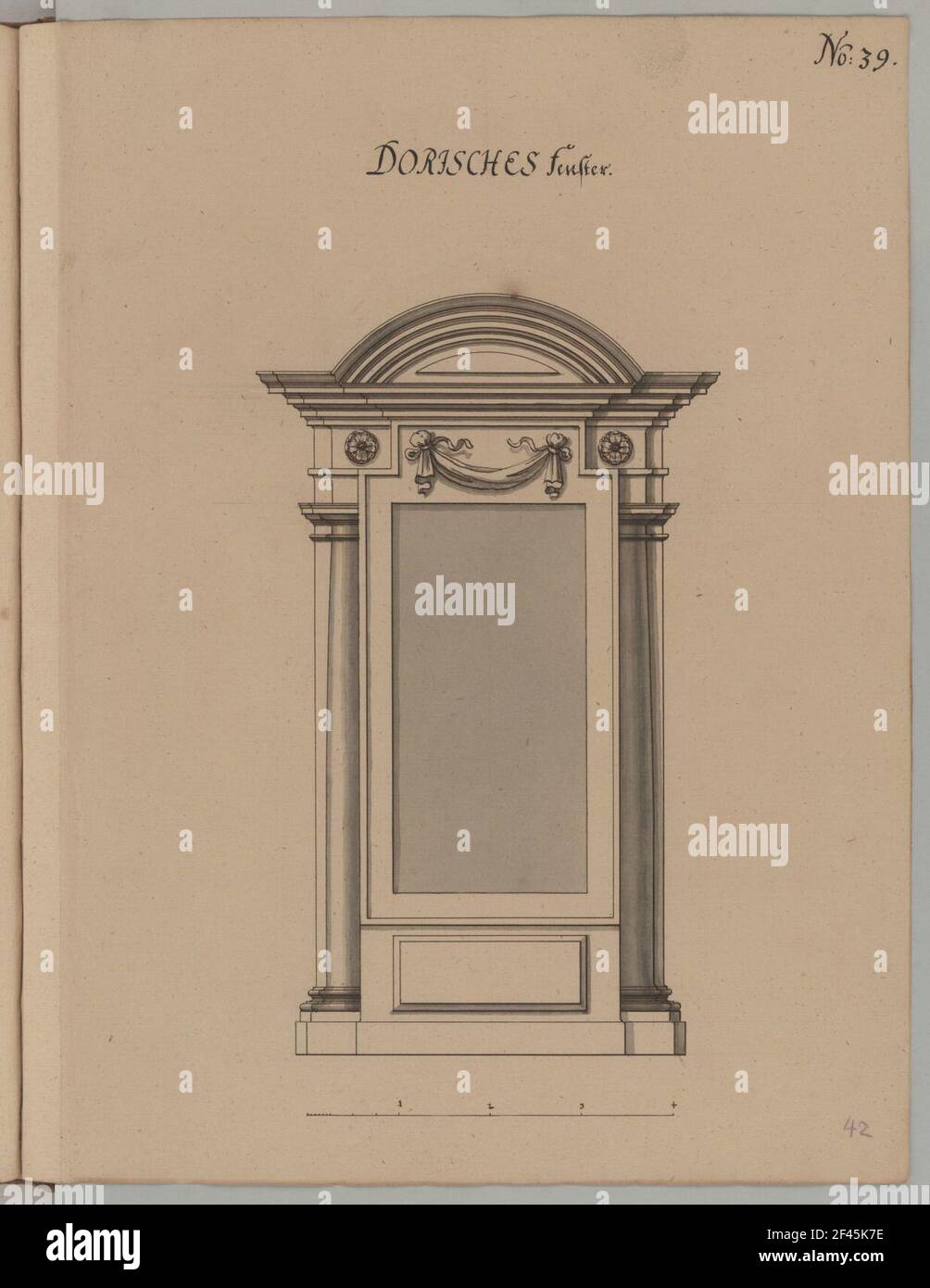 Window Dorical Order Stock Photo - Alamy