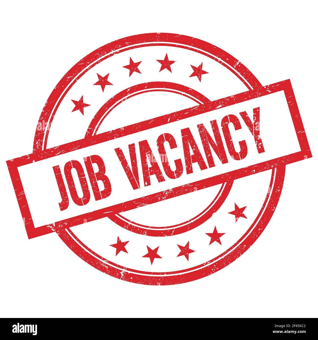 JOB VACANCY text written on red round vintage rubber stamp Stock Photo ...